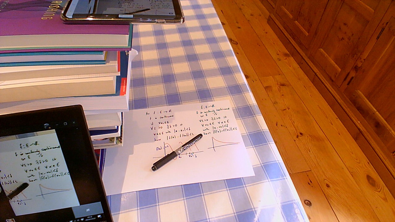 Using an iPhone/iPad as a visualiser | Mathematical Institute